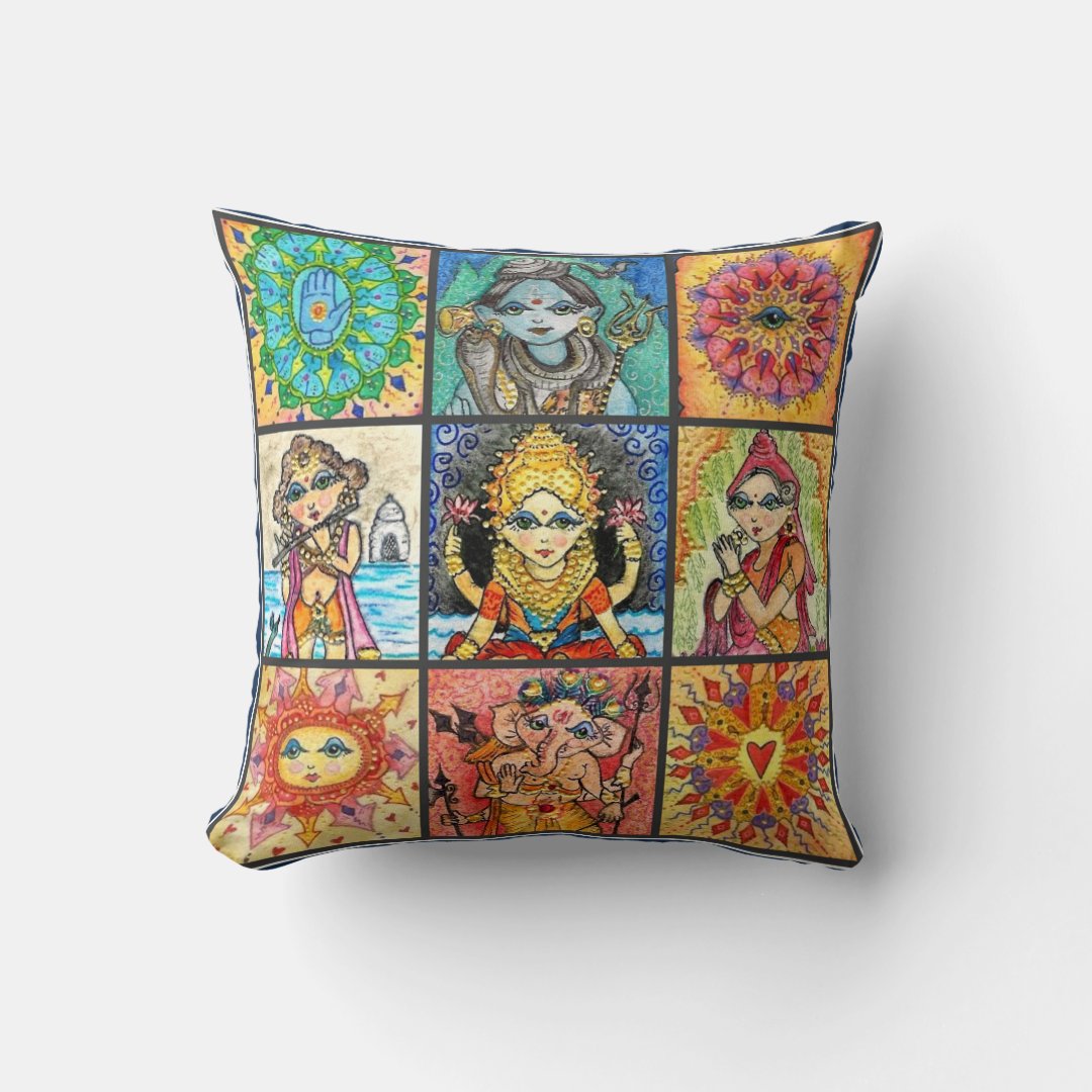 Namaste Yoga Pillow | Zazzle