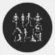 Namaste Yoga Skeleton Halloween Namaste Skeleton Classic Round Sticker ...