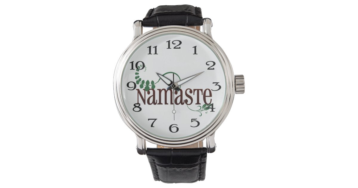 Namaste Yoga Watch | Zazzle