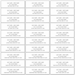 Name and Address Labels for Announcement Cards | Zazzle