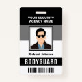 Name and Photo Security Bodyguard ID Card Badge | Zazzle