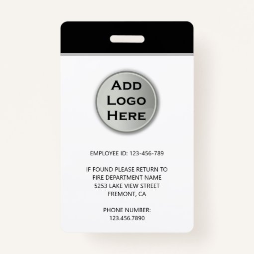 Name and Photo Security Bodyguard ID Card Badge | Zazzle