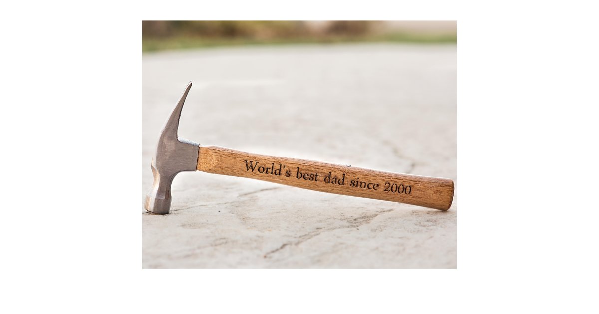 Name and Phrase Personalized Hammer | Zazzle