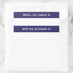 Name and Pronoun Tags | Zazzle