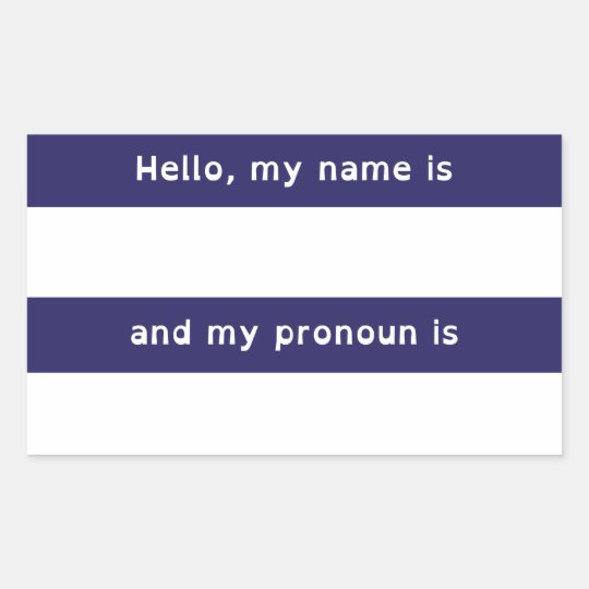Name and Pronoun Tags | Zazzle.com