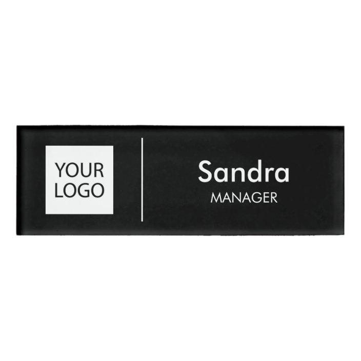 Name Badge Magnet Custom Logo | Employee Staff | Zazzle.com