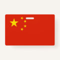 Name Badge with flag of China | Zazzle