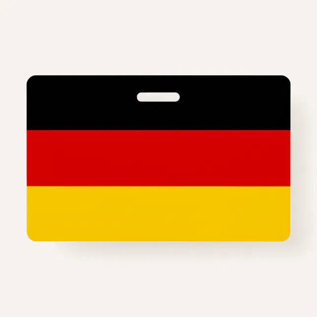 Name Badge with flag of Germany | Zazzle