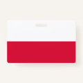 Name Badge with flag of Poland | Zazzle