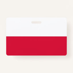 Name Badge with flag of Poland | Zazzle