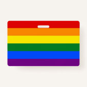 Name Badge with Pride flag of LGBT | Zazzle