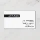 Name Black Background - Plain White Business Card | Zazzle