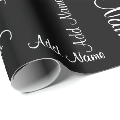 Name Collage Gift Template Wrapping Paper | Zazzle