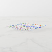 Name + Many Colorful Music Notes and Symbols Tray | Zazzle