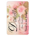 Name Meaning Magnet: Danielle, God is my Judge Magnet | Zazzle