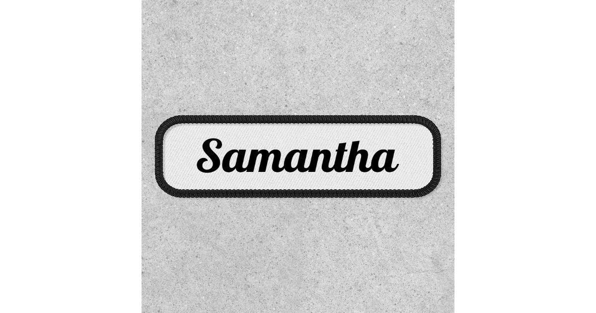 Name Monogram Custom Patch | Zazzle