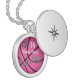 NAME & NUMBER Pink Basketball Necklaces for Girls | Zazzle