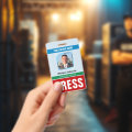 Name Photo Journalist Reporter Press Pass ID Card Badge | Zazzle