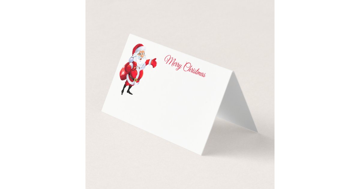 Name Place Card-Santa Place Card | Zazzle.com