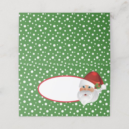 Name Place Cards-Christmas Santa Place Card | Zazzle