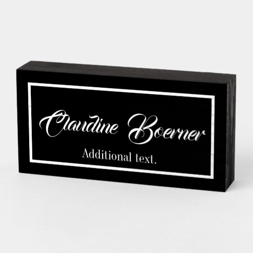 Name Sign Nameplate Desk Sign Hanging Nameplate | Zazzle