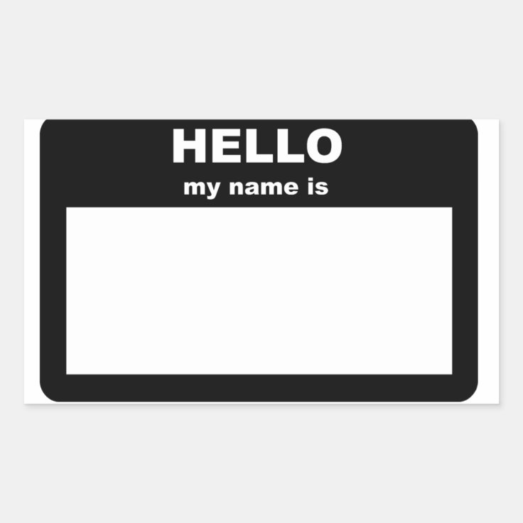Name tag - HELLO my name is | Zazzle