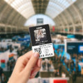 name tags nice qr code media press id badge | Zazzle