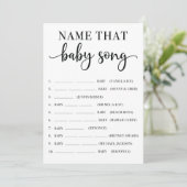 Name That Baby Song Baby Shower Game Program | Zazzle