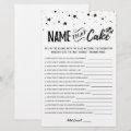 Name that cake Bridal game with Answers | Zazzle
