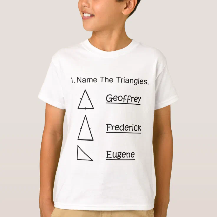 name the triangles T-Shirt | Zazzle
