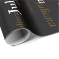 named . your own name . custom wrapping paper | Zazzle