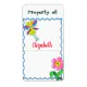 Nameplate /Bookplate Stickers with cute Images | Zazzle