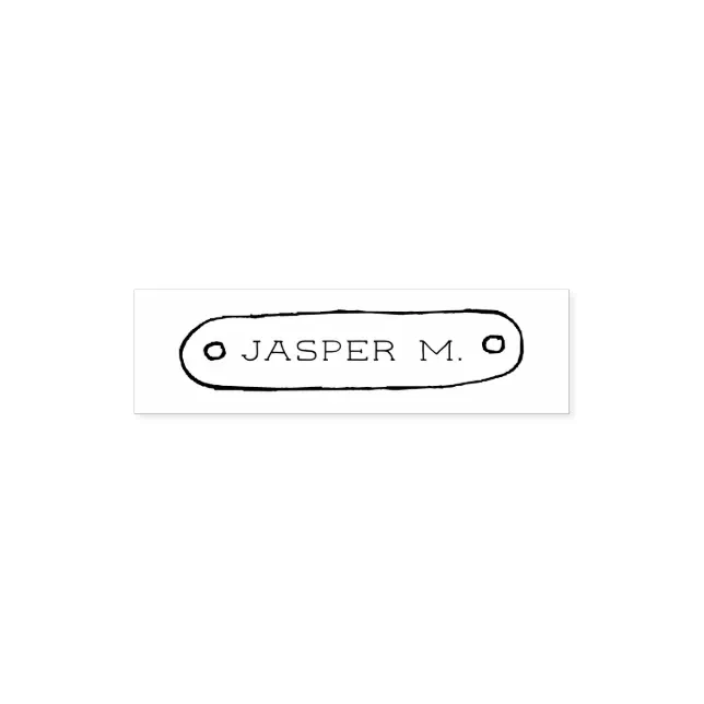 Nameplate Doodle Self-inking Stamp | Zazzle