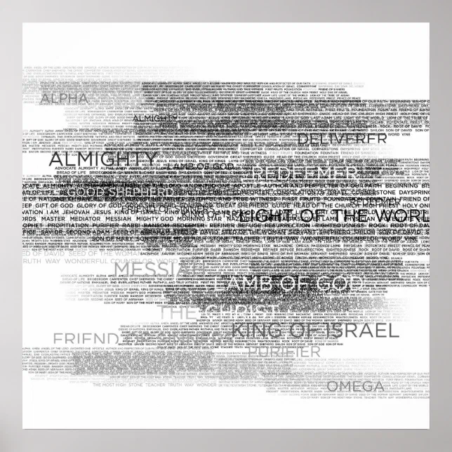 Names of God Poster | Zazzle