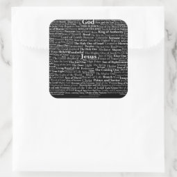 Names of God Square Sticker | Zazzle