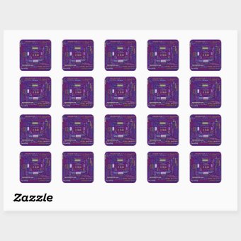 names of God square stickers | Zazzle
