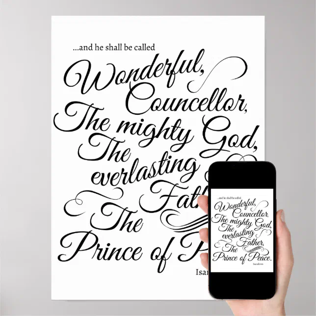 Names of Jesus Christ Poster | Zazzle