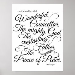 Names of Jesus Christ Poster | Zazzle