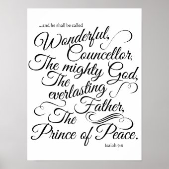 Names of Jesus Christ Poster | Zazzle