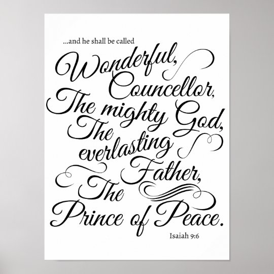 Names of Jesus Christ Poster | Zazzle.com