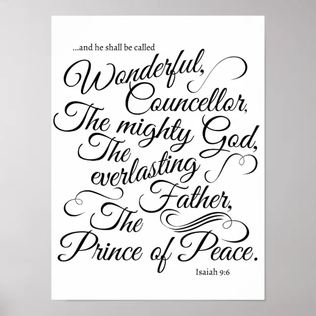 Names of Jesus Christ Poster | Zazzle