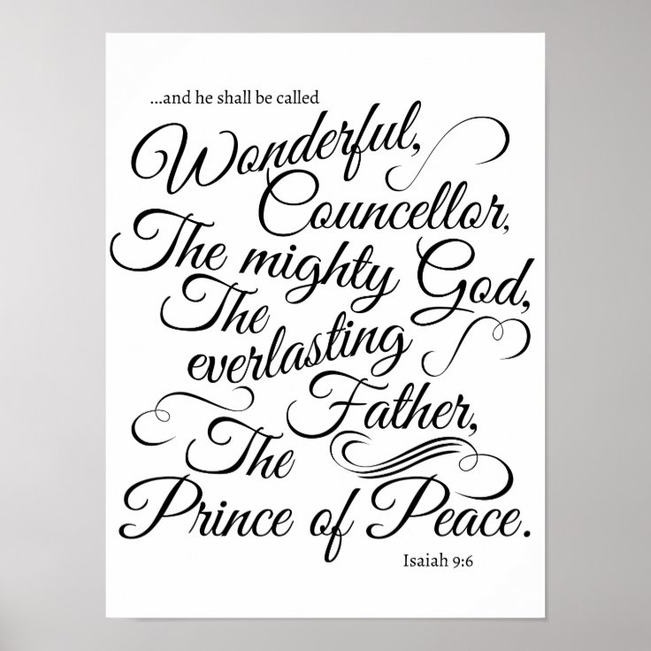 Names of Jesus Christ Poster | Zazzle