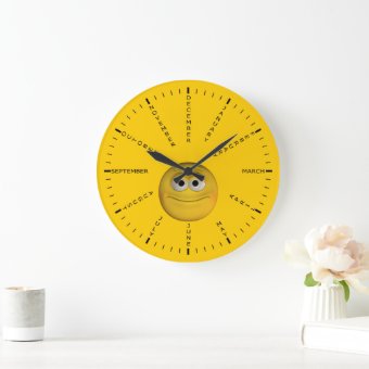 Names Of The Month Large Clock | Zazzle