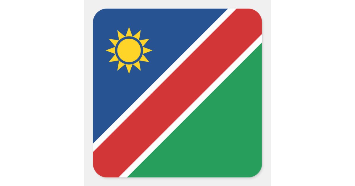Namibia Flag Sticker | Zazzle