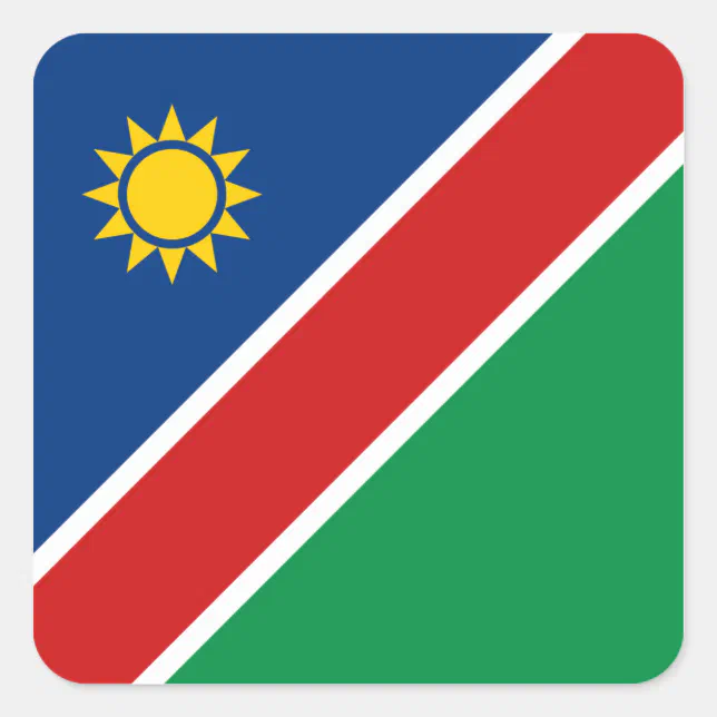 Namibia Flag Sticker | Zazzle