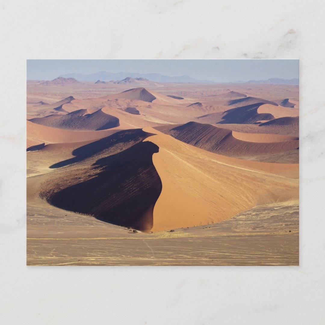 Namibia, Namib-Naukluft Park. Aerial view of Postcard | Zazzle
