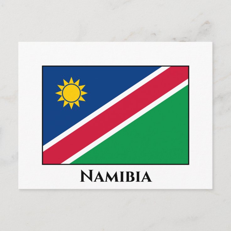 Namibia (Namibian) Flag Postcard | Zazzle