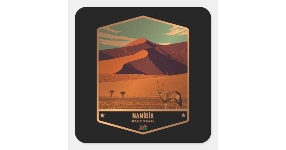Namibia Square Sticker | Zazzle