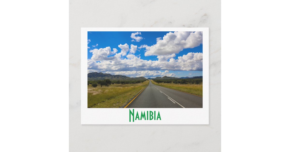 Namibia Windhoek Road Landscape Nature Postcard | Zazzle