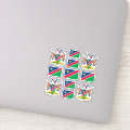 Namibian national symbols /Coat of arms and flag Sticker | Zazzle